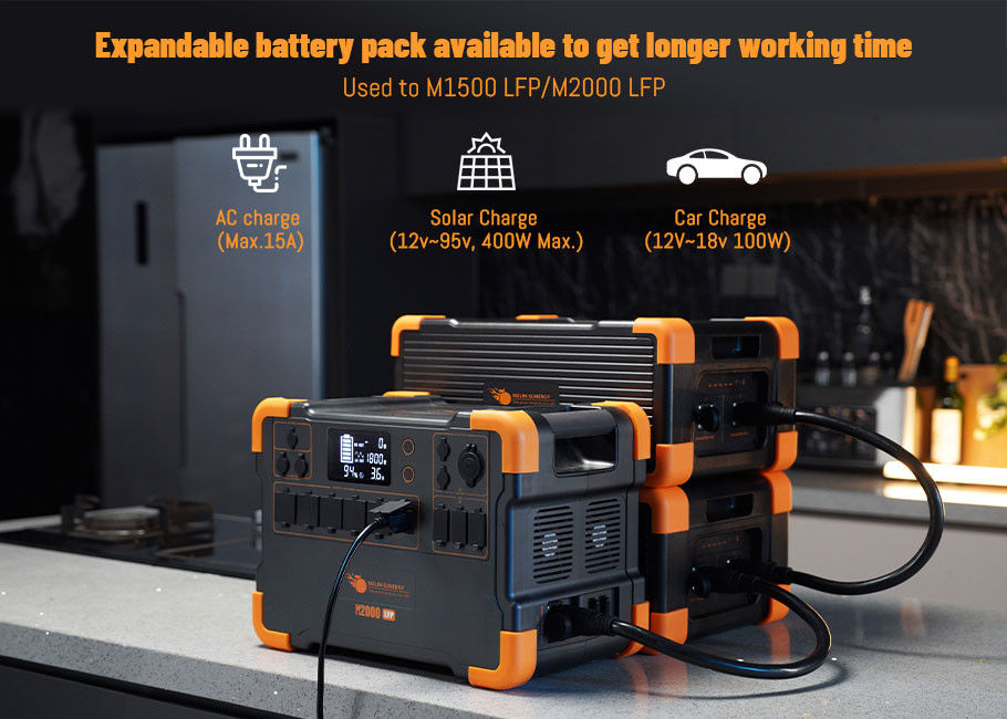 LiFePO4 Portable Generator Battery Pack Rechargeable Power Station With ...